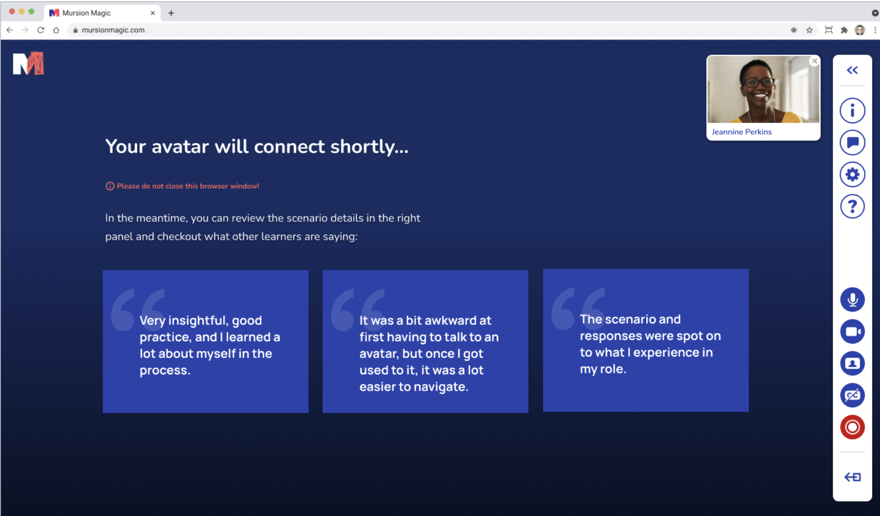 Mursion Magic - Troubleshooting