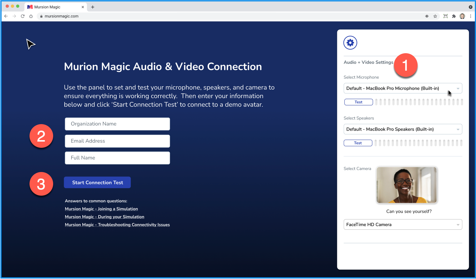 Mursion Magic - Test your Connection